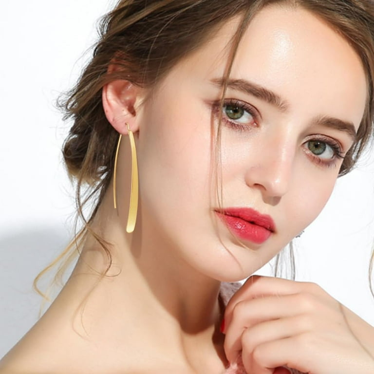 Upside down hoop earrings store