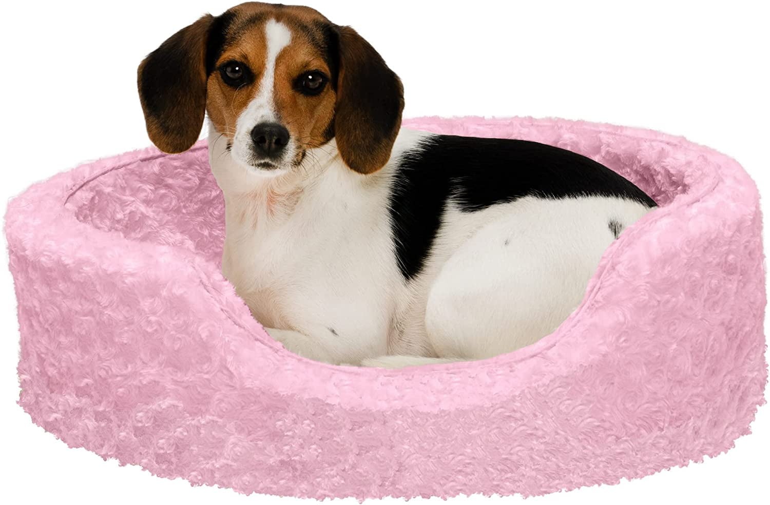 FurHaven Pet Products Ultra Plush Oval Pet Bed for Dogs & Cats ...