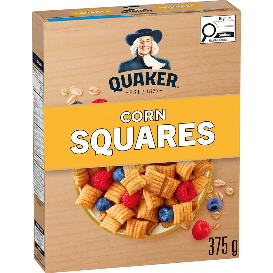 Click here for Quaker Corn Squares Cereal 375 G prices