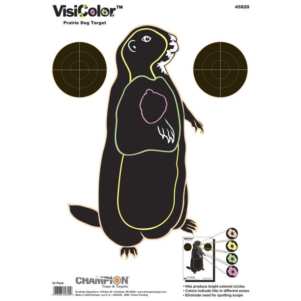 Champion VisiColor Target Prairie Chuck, 10-Pack - Walmart.com