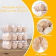 80-Pack Plastic Egg Cartons, 12-Count Clear Blank Cartons with 3x4 ...