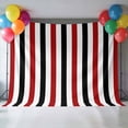 Red Black White Stripes Photography Backdrop 7x5FT, Minimalist Abstract ...