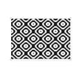 Black White Lattice Sun Shade Sail 6.5'X10' Geometric Modern Simple ...