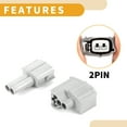 Unique Bargains 2 Pin Fuel Injector Connector Plug Waterproof for ...