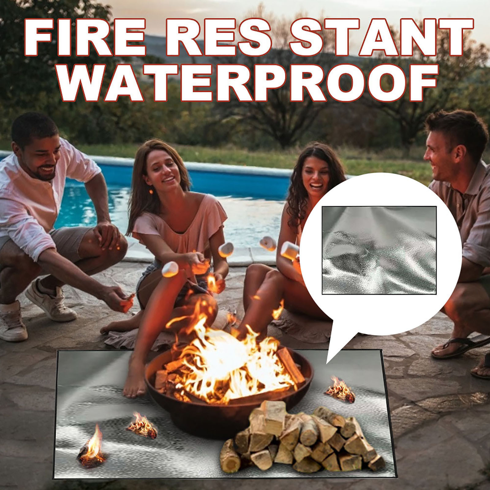 Corashan Home Decor,Brazier Fire Mat Outdoor Terrace Barbecue Fire Mat ...