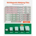 KFFKFF Automatic Mahjong Table with Wheels, Includes 2 Sets of 40 mm ...