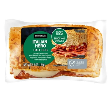 Marketside Turkey & Cheddar Sub Sandwich, Half, 6.5oz, 1 Count (Fresh ...