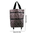 Meitianfacai Foldable Trolley Bags Folding Shopping Bag with Wheels Foldable Shopping Cart ...