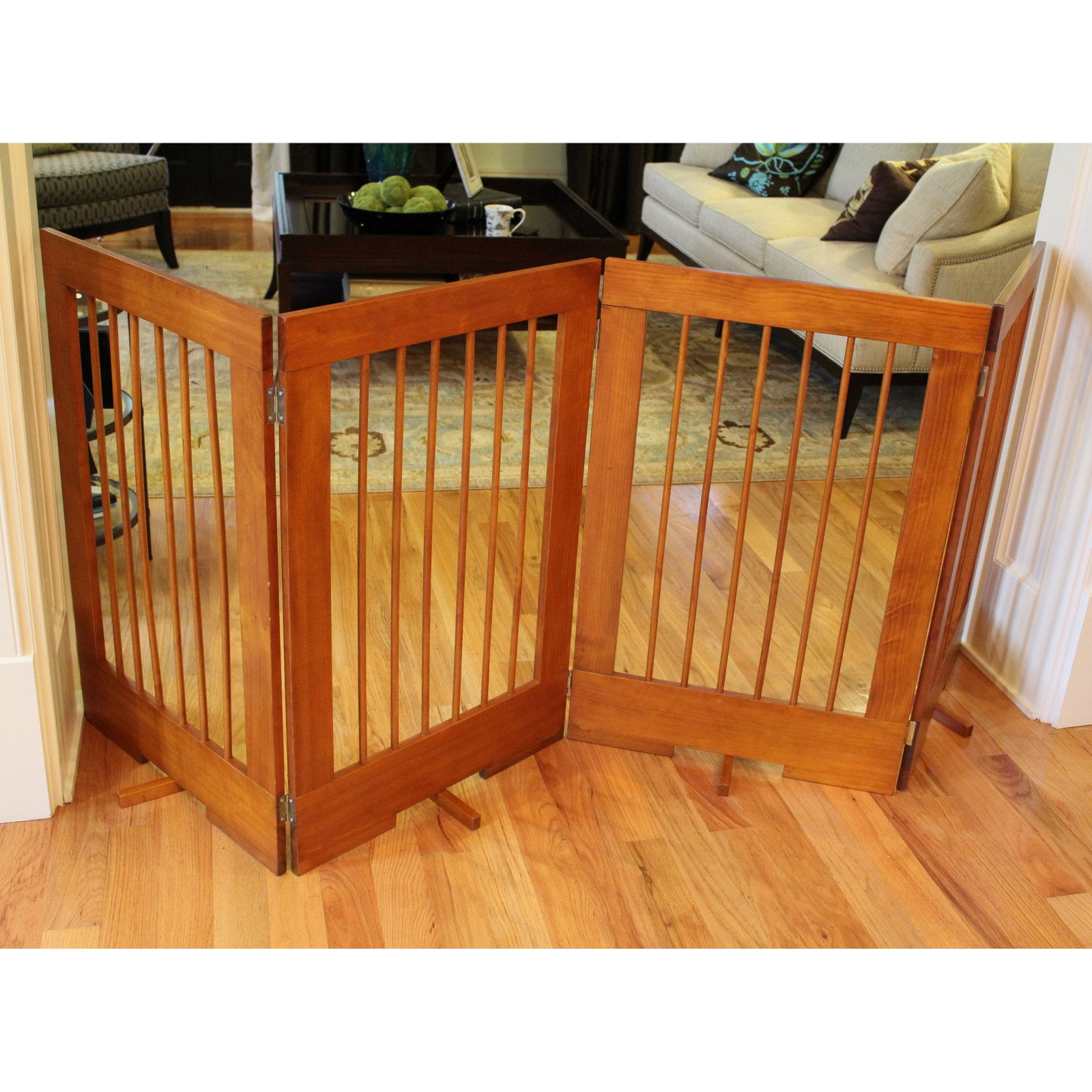 Cardinal Gates 4 Panel Freestanding Pet Gate - Walmart.com