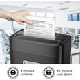 Paper Shredder, 8-Sheet Crosscut Shredder with 4.2 Gallon Bin Shred ...