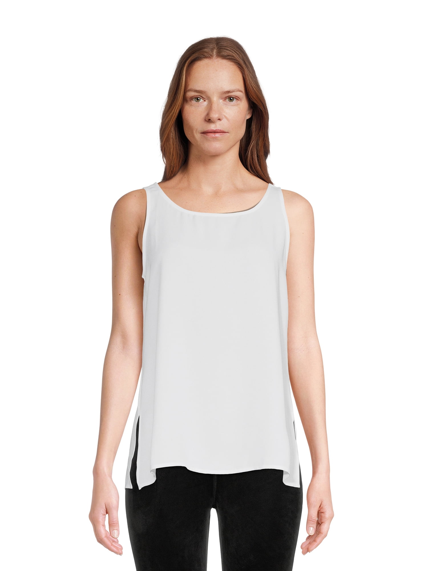 The Pioneer Woman Side Slit Tank Top, Women's - Walmart.com