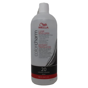 Wella Color Charm 20 Volume Creme Hair Color Developer, 32 oz for ...