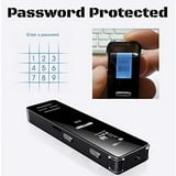 Small Voice Activated Password protected Audio Recorder | Date Time ...