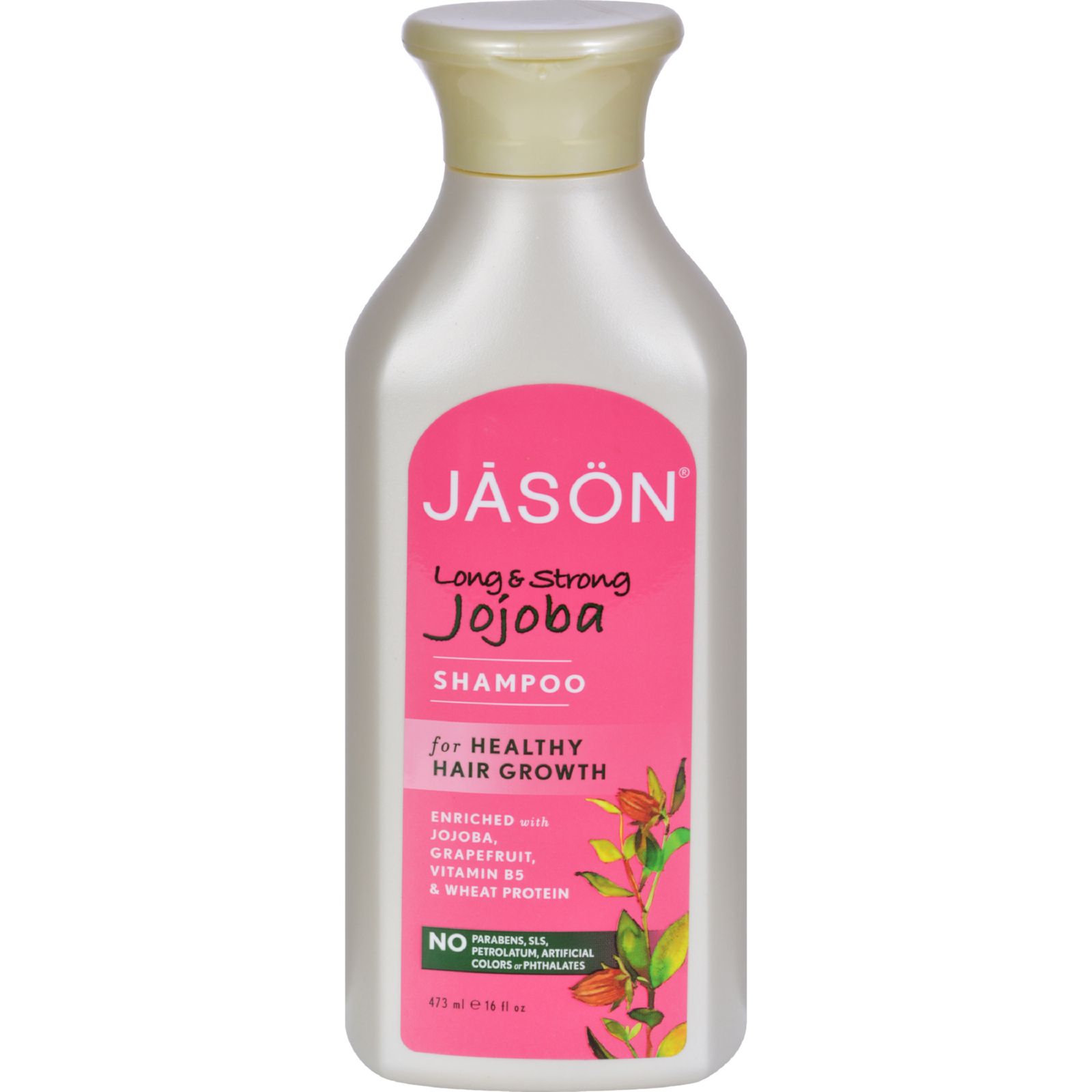 Jason Pure Natural Shampoo Long And Strong Jojoba - 16 Fl Oz - Walmart.com