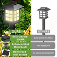 FAEBYNYX 24/12/6 Pieces Solar Outdoor Lights, IP64 Waterproof Street ...