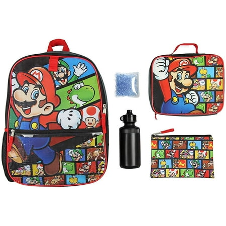 Nintendo Super Mario Bros Kids 5 Piece 16" Backpack Set | Walmart Canada