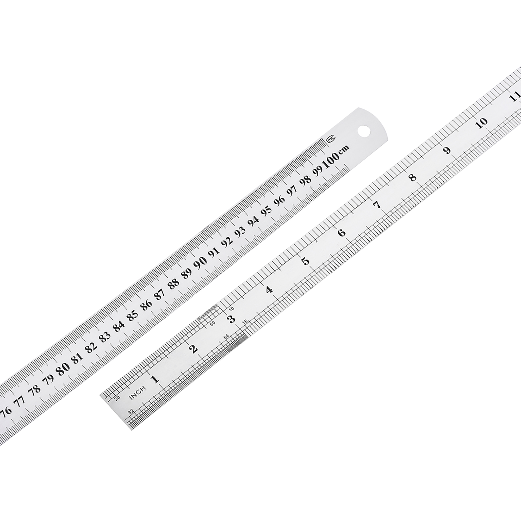 Straight Ruler 1m/40inch Metric/Imperial Stainless Steel Ruler ...