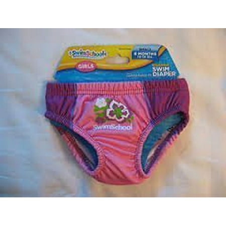Aqua Leisure Swim School Girls Reusable Swim Diaper 6 months 13-18 lbs ...