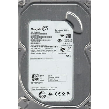 ST3160318AS, 6VM, SU, PN 9SL13A-302, FW CC38, Seagate 160GB SATA 3.5 ...