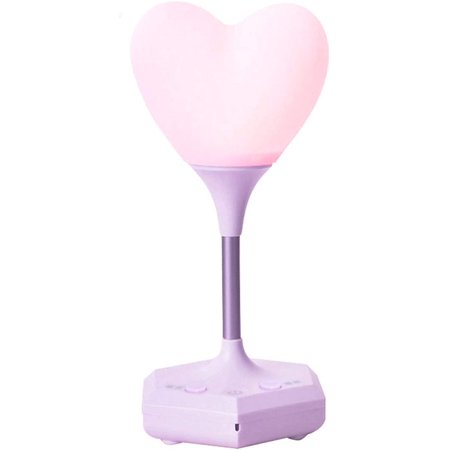 Creative Heart Shape Night Light Unique Touch Sensing USB Charging ...