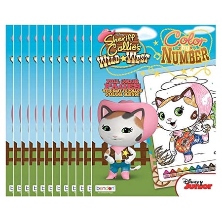 Disney Sheriff Callie Color by Number Coloring Book with Full-Color ...
