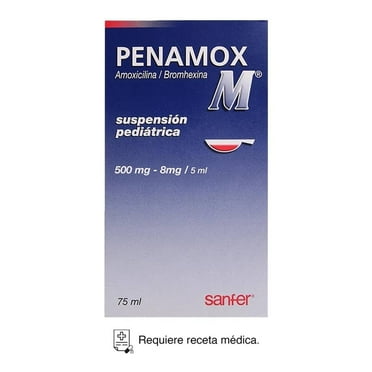 Penamox M Amoxicilina 500 mg, Bromhexina 8 mg 12 cápsulas | Walmart en ...