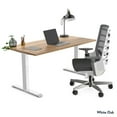 Desky Zero Hardwood Office Desk - White Oak / 80 X 30 Inches / Gray ...