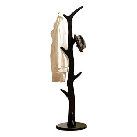 Pilaster Designs - Contemporary Tree Style Wood Coat and Hat Rack Stand ...