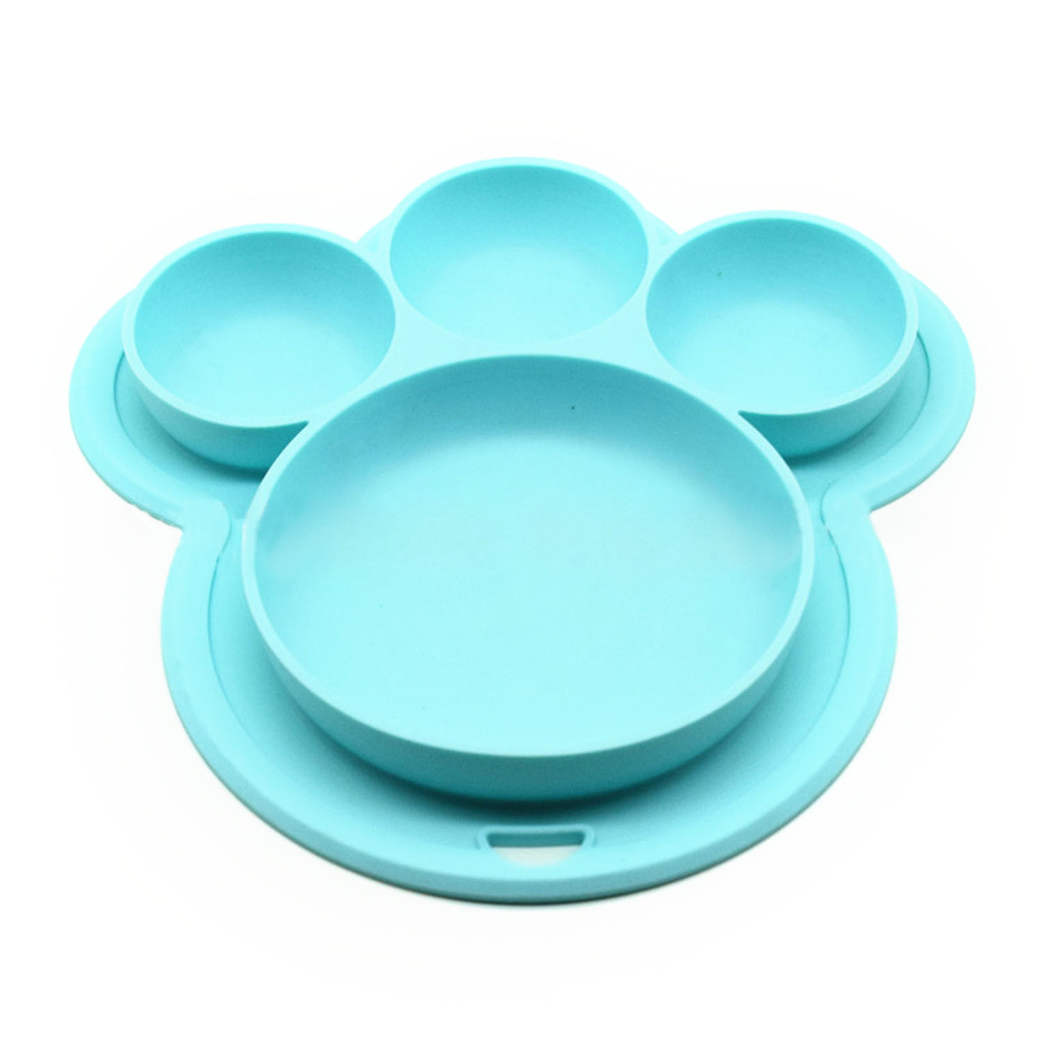 Kid Plates, Peaoy Cute Bear Paw Shape Suction Silicone Food Fruits ...