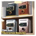Kids Touch Screen Piggy Bank with Automatic Coin Counting and Safe Box ...