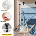 Blue White Shell Starfish Photography Backdrop 12x8FT, Blue Wood Grain ...