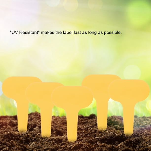 Durable 5x7cm PP Plant T-type Tags, Plant Tags, Flower Vegetables Signs ...