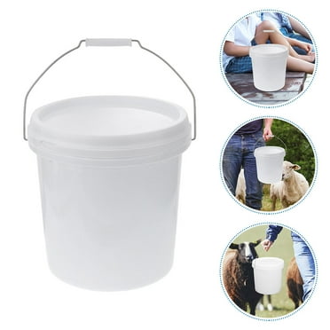 Jeffers Multi Purpose Stainless Steel Flat Sided Pail with Handle ...