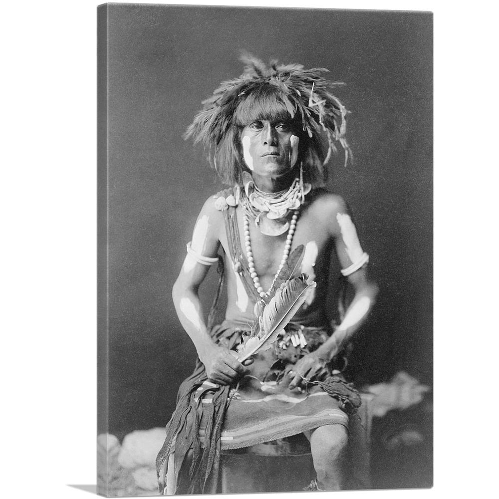 ARTCANVAS Honovi-Walpi Snake Priest With Totkya Day Painting 1910 ...