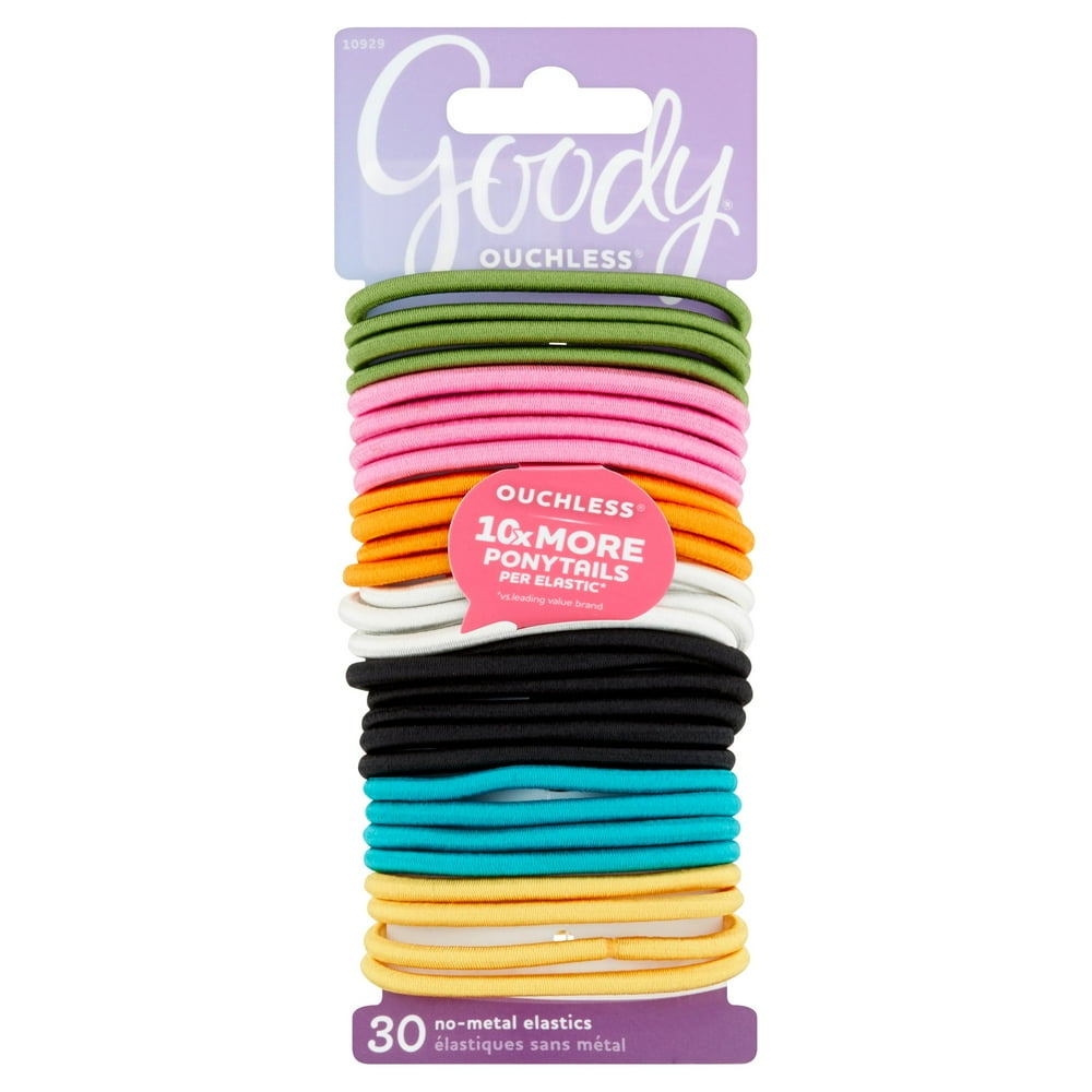 Goody - Goody Ouchless No-Metal Elastics, 30 count - Walmart.com ...