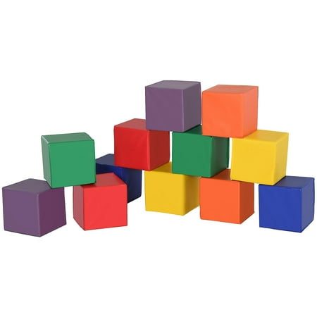 2 Pieces Of Soft Foam Block Toy Building Blocks Stacked In Line With ...