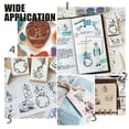 Beech Wooden Stamp for Scrapbooking Square with A4 Rubber Stamp Sheets ...
