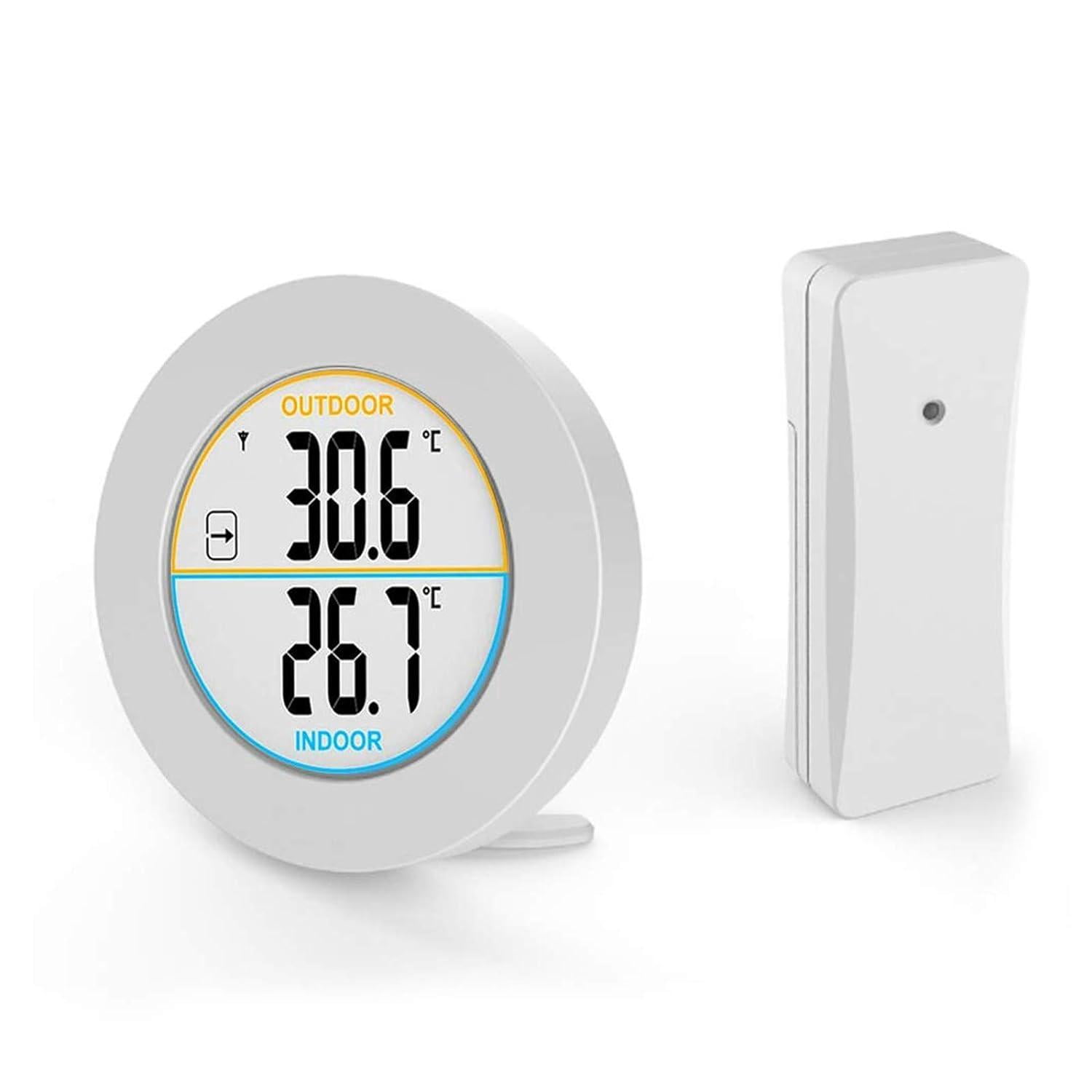 Indoor Outdoor Thermometer, Wireless Digital Thermometer with Probe ...