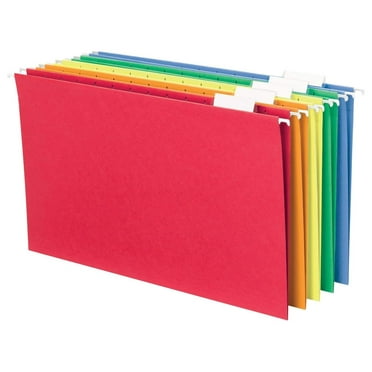 Smead Color-Coded Hanging File Folder with 1/5-Cut Adjustable Tab ...