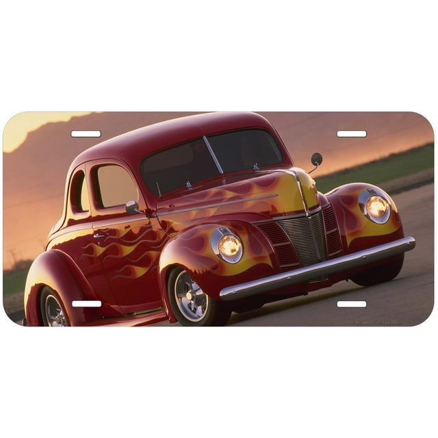 Hot Rod Car TAG16 Novelty Auto License Plate - Walmart.com