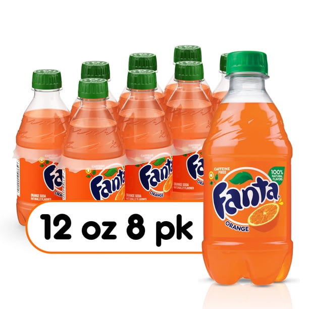 Fanta Orange Fruit Soda Pop, 12 fl oz, 8 Pack Bottles - Walmart.com