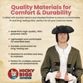 Nicky Bigs Novelties Black Adult Tricorn Pirate Costume Hat, Unisex ...
