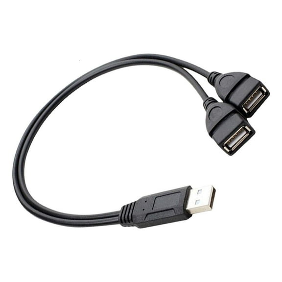 BKSDUEH USB Splitter Y Cable, USB A 1 Male to 2 Female Extender, Data ...