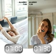Threns Digital Alarm Clock Portable Digital Clock Desktop Alarm Clock ...
