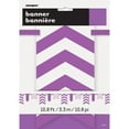 12ft Purple Polka Dot and Chevron Paper Flag Banner - Walmart.com