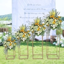 DENEST Wedding Flower Stand Vase Stand Metal Column Prop Floral Rack ...
