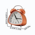 Compact Silent Sweep Plastic Alarm Clock with Dual Tone Alarm Stable ...
