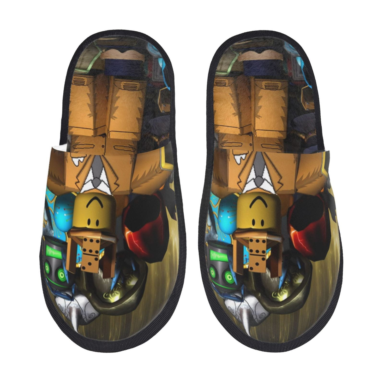 Click here for Naloa Roblox Print Indoor Fuzzy Slippers memory Fo... prices