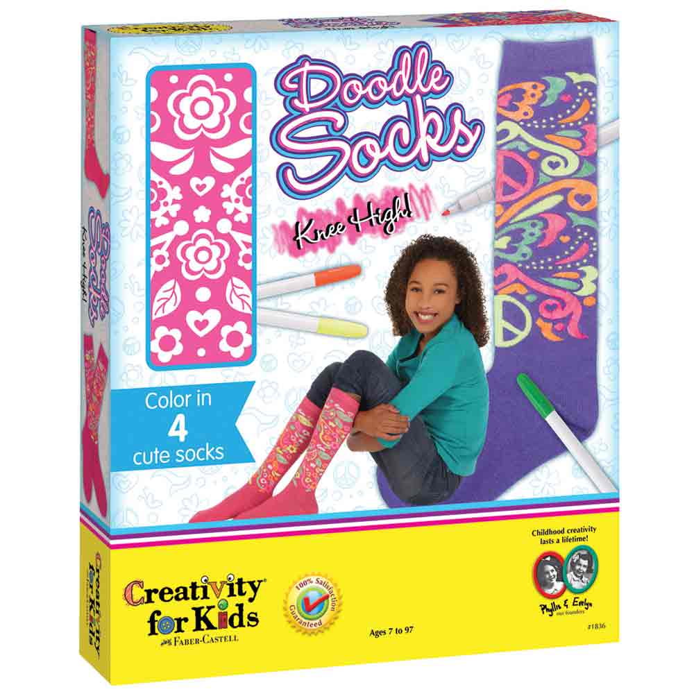 Doodle Socks Knee High - Walmart.com