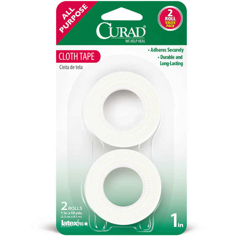 Curad Cloth Tape Rolls,1", 2ct - Walmart.com
